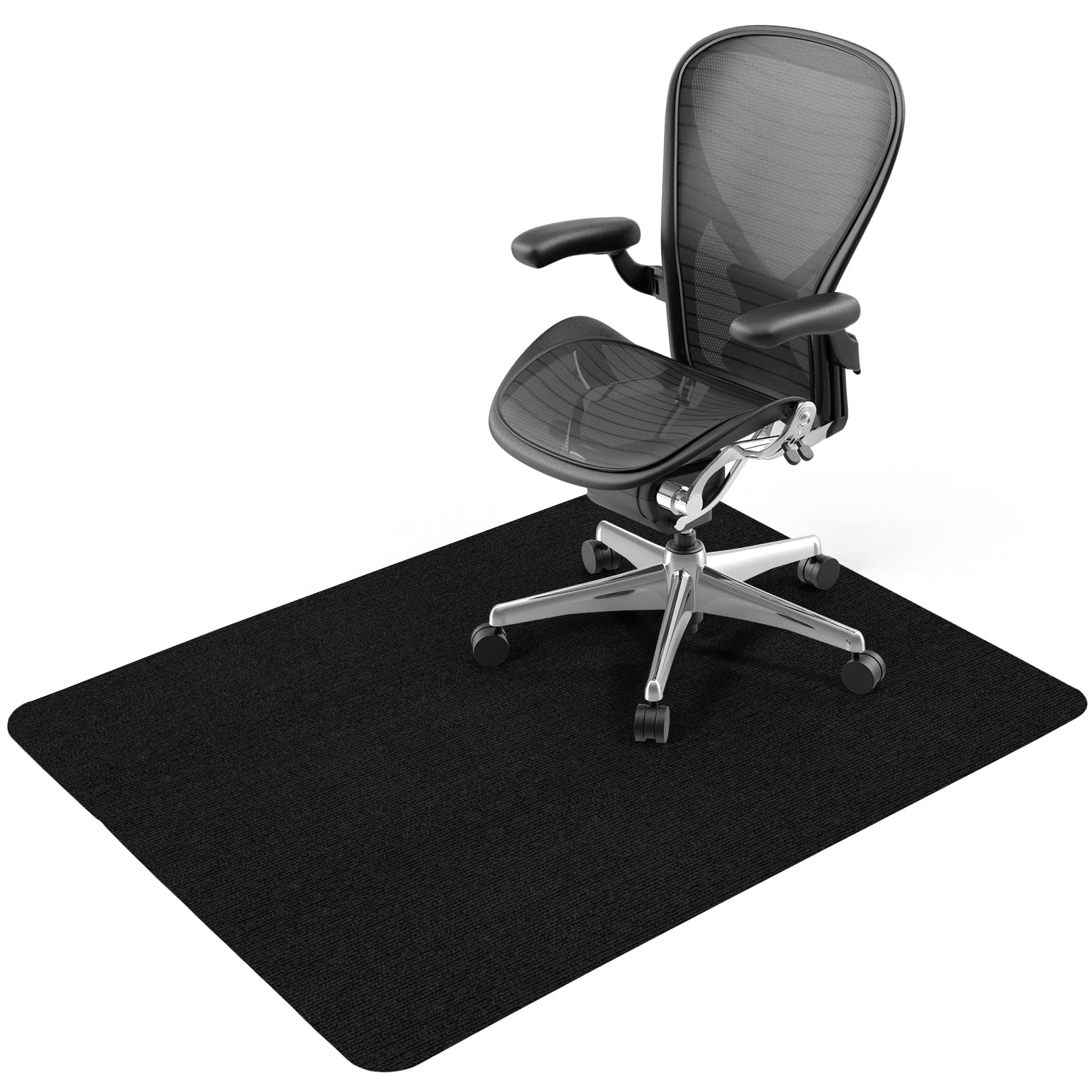 Office Chair Mat for Hardwood & Tile Floor, Computer Gaming Rolling Chair Mat, Under Desk Low-Pile Rug, Large Anti-Slip Floor Protector Rug, Easy to Clean,Coffee(48"x36")