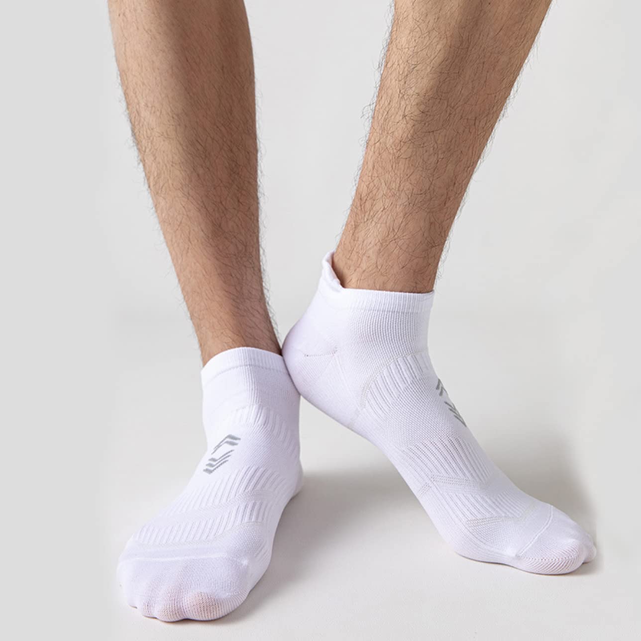 Tomily 6 Pairs Athletic Running Socks Soft Low Cut Ankle Compression Socks for Men Womens (Large, Mix Color(6 Pairs))