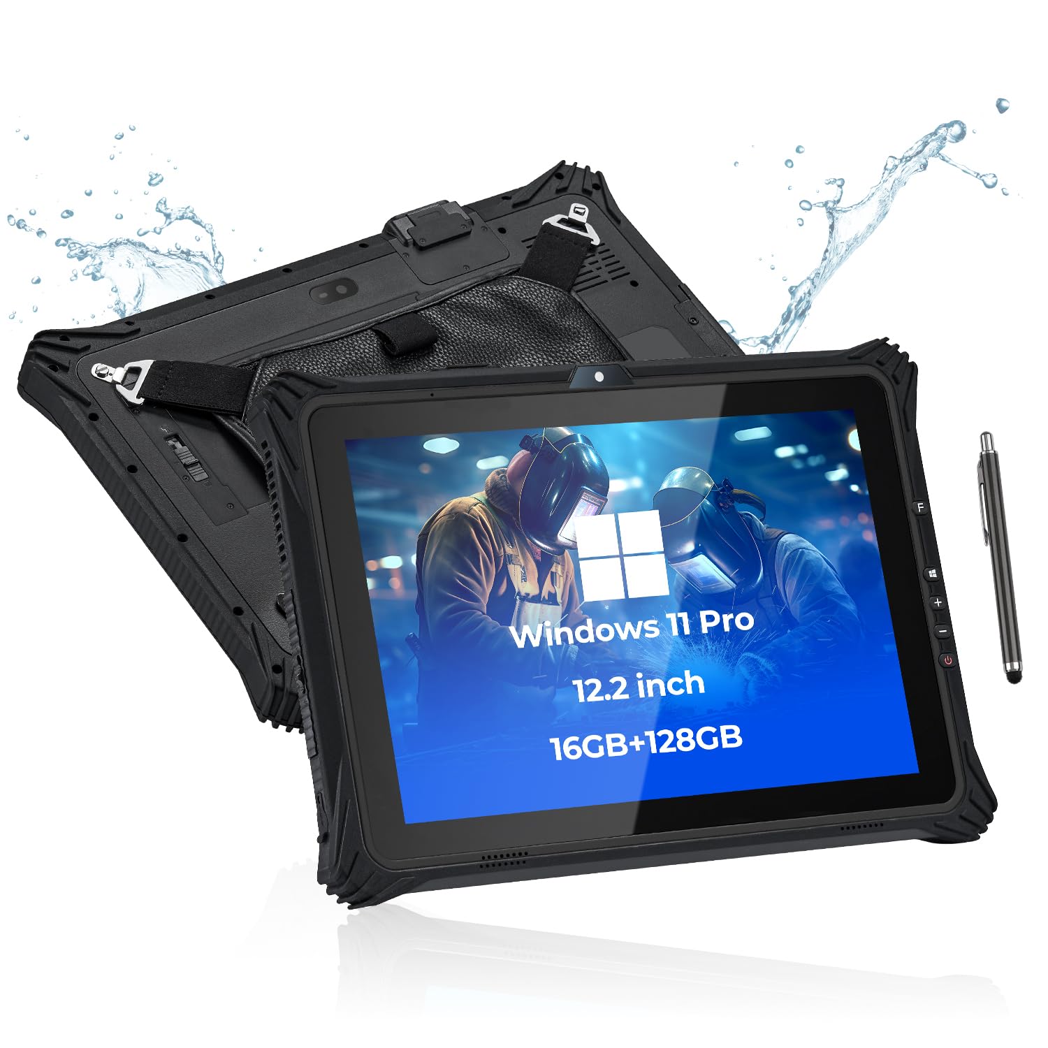 MUNBYN Rugged Tablet, 12.2" Windows 11 Pro Durable Tablet, Intel N5105, 16GB+128GB, and 10.1 inch Windows Tablet, Windows 11 Pro, 8GB+128GB, Intel N5100