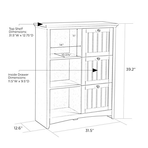 OS Home and Office accent cabinet, white