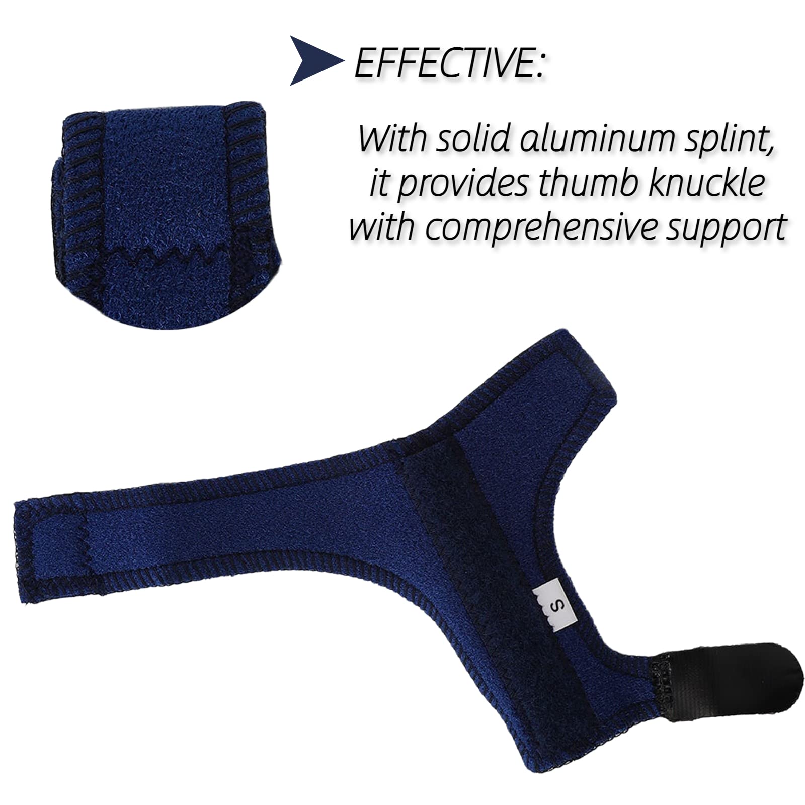 Weohoviy Thumb Brace, Trigger Finger Splint for Kids, Support Brace for Straightening Broken Fingers, Injuries, Arthritis, Trigger Finger(S) blue