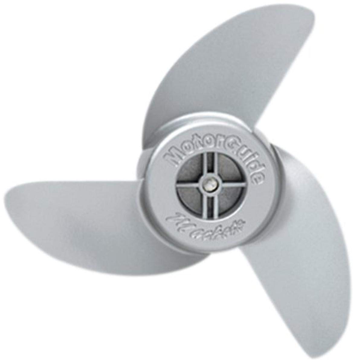 Motorguide MGA087M 3-Blade Aluminum Weedless Shallow Water Machete Propeller with 3.5-Inch Diameter, Silver