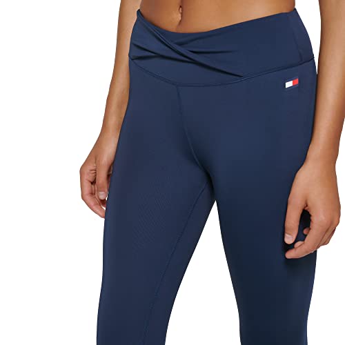 Tommy Hilfiger Sport Womens Sport Legging,Navy,X-Large