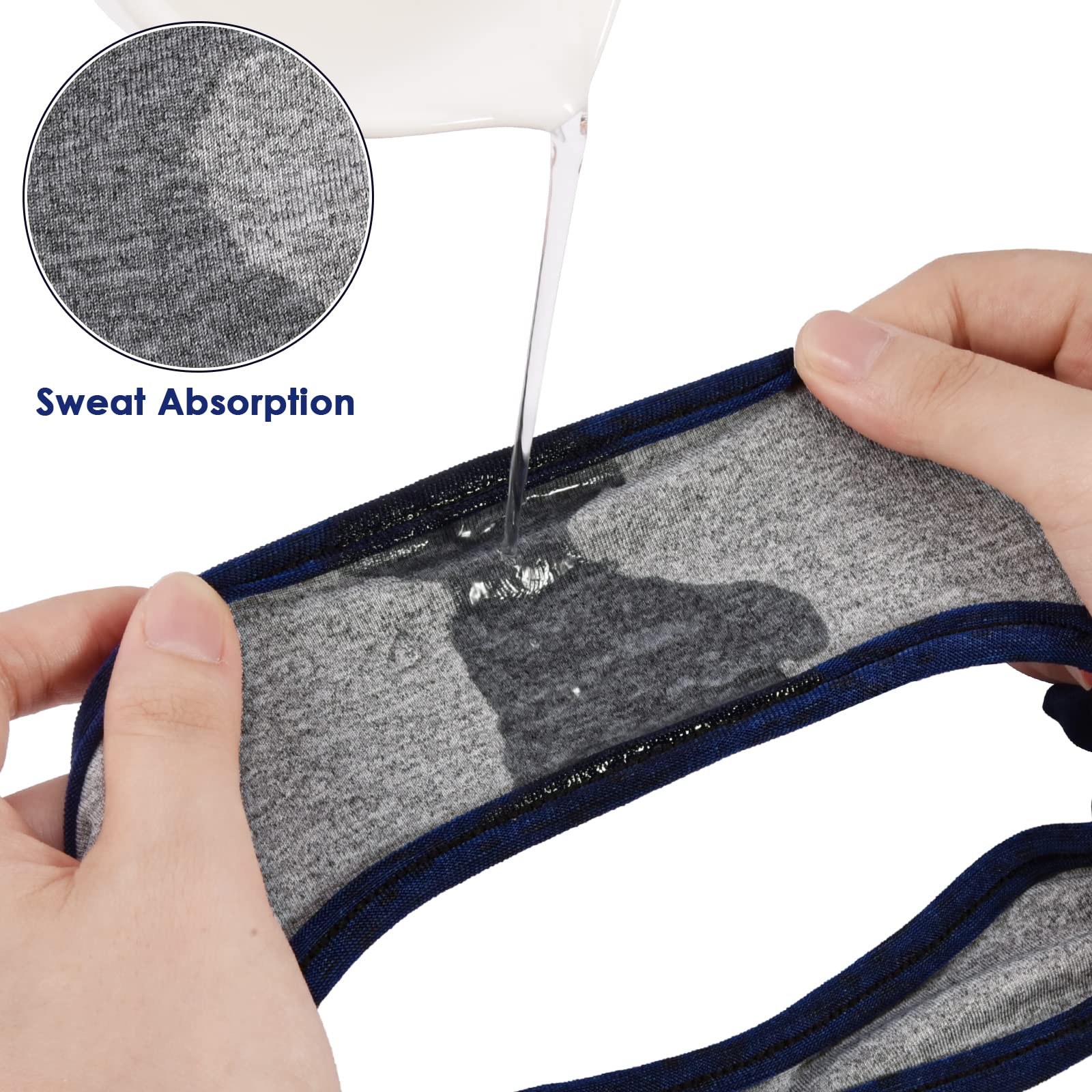 VISOOM Sweat Guard for Sweat Face Cover Band (3pcs)