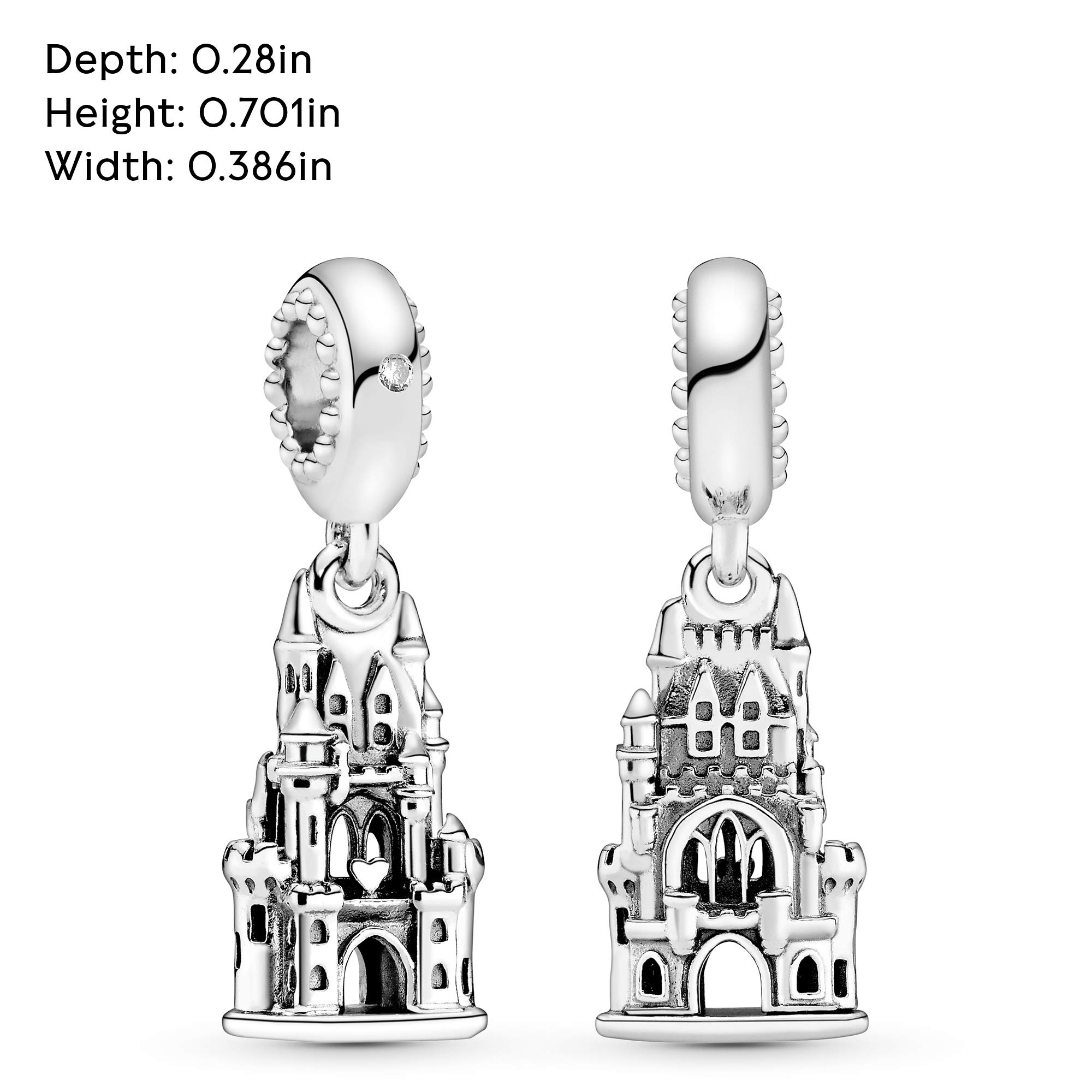Pandora Jewelry Regal Castle Cubic Zirconia Charm in Sterling Silver