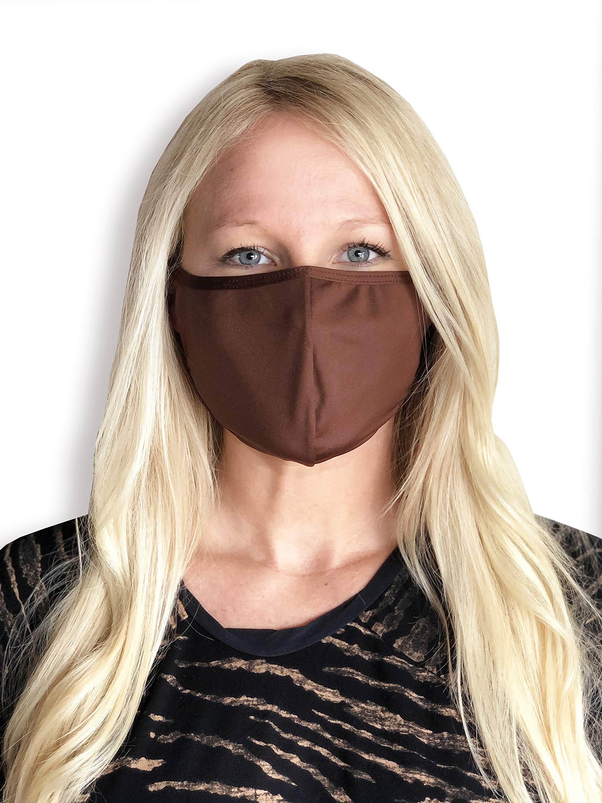 Reusable Fabric Face Masks (Pack of 10, Assorted Colors)
