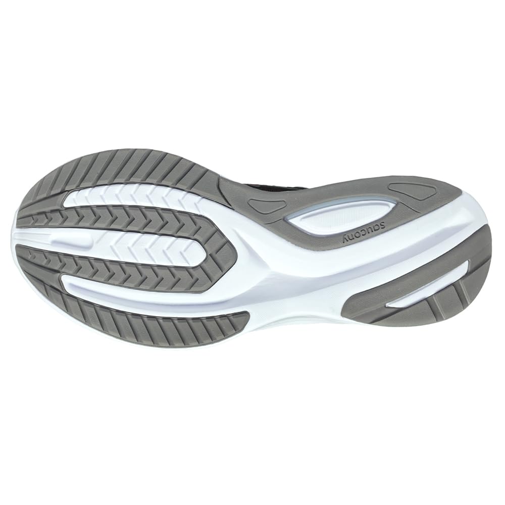 Saucony Women's Guide 16 Sneaker, Black/White, 8.5