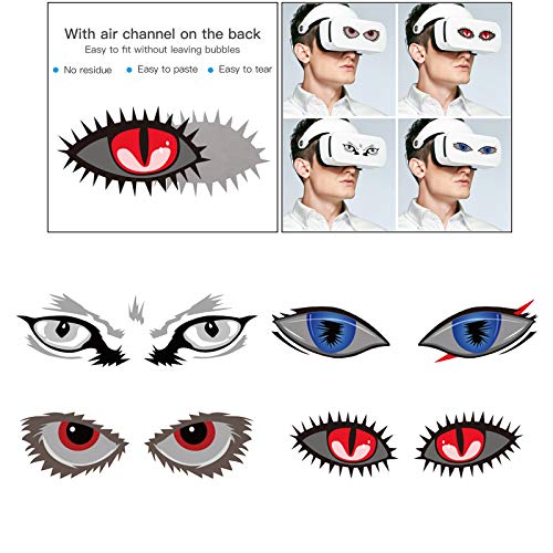 Ronyme 4 Pieces VR Eye Sticker Compatible with Vinyl Sticker for Quest 2 Headphones
