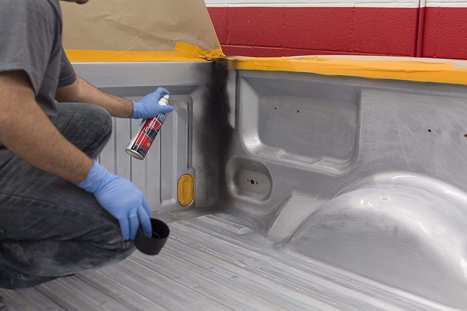 Rust-Oleum 248914-6PK Automotive Truck Bed Coating Spray, 15 oz, Black, 6 Pack