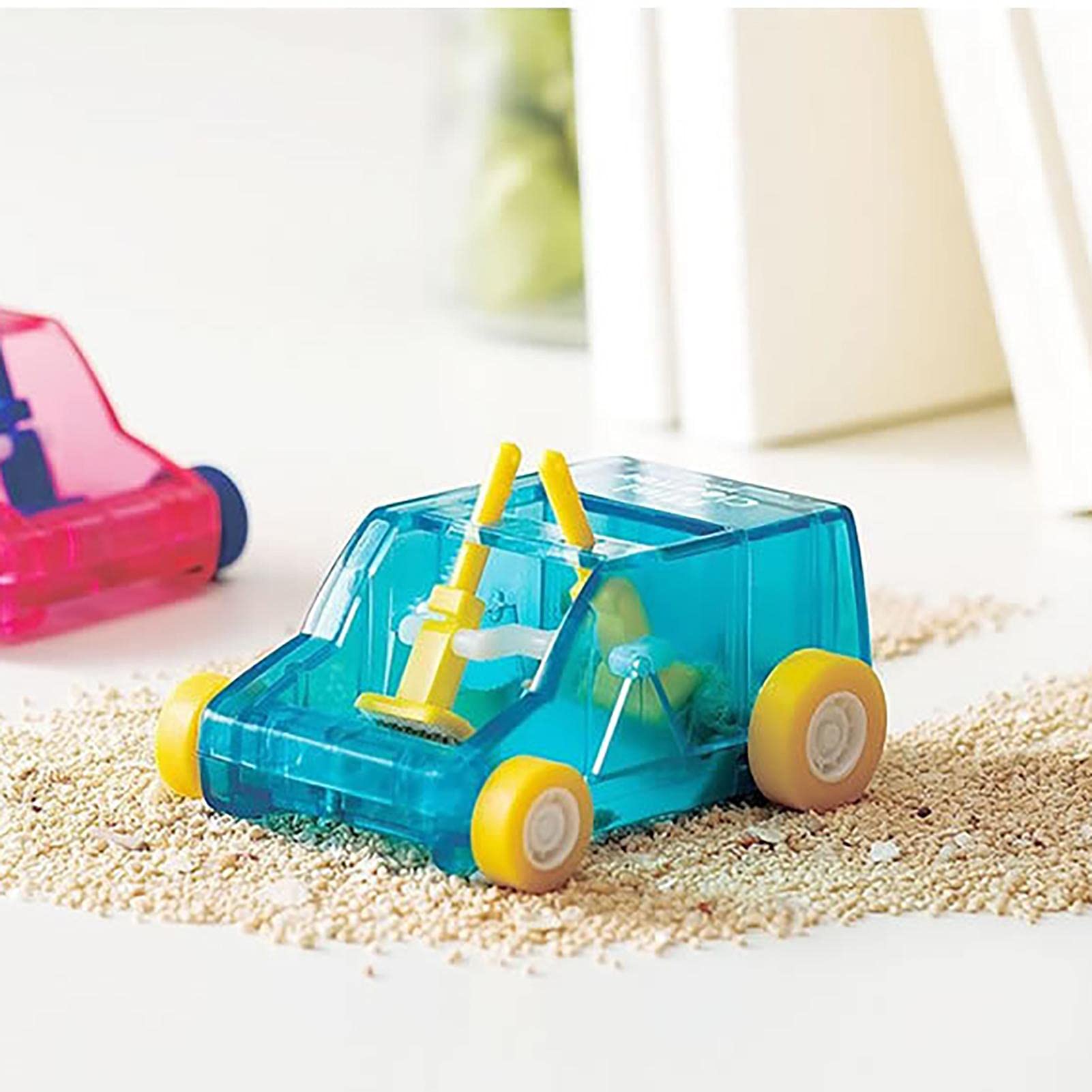ZHIPAI 3PCS Car Table Dust Cleaning & Stationery Keyboard Desktop Dust Cleaner Confetti Pencil Eraser Dust Sweeper Toy (Random Color)