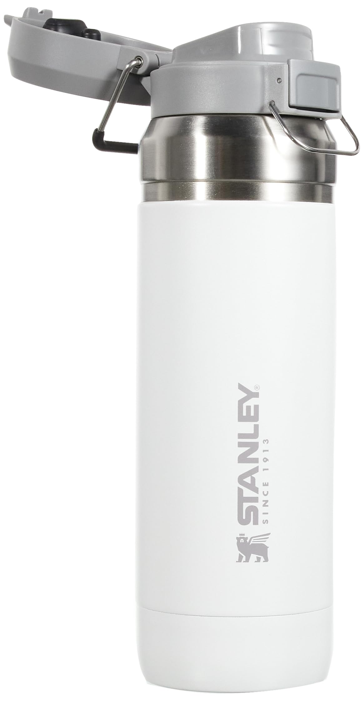 STANLEY Quick Flip Stainless Steel Water Bottle .71L / 24OZ Polar β Leakproof Insulated Water Bottle - Push Button Locking Lid - BPA-Free Thermos Flask - Cup Holder Compatible - Dishwasher Safe