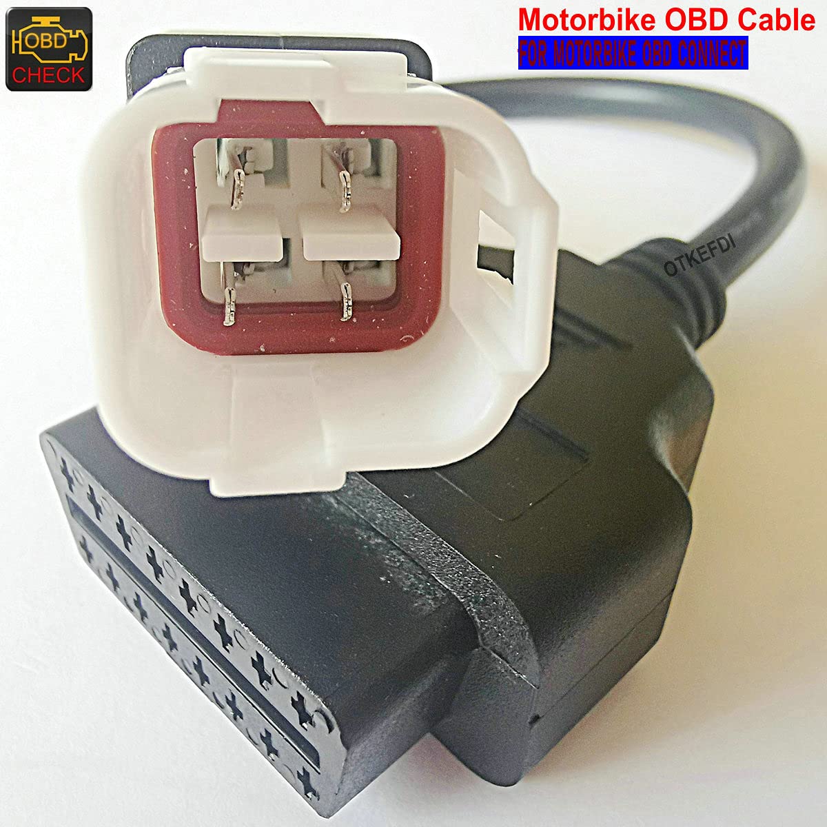 OTKEFDI Motorcycle 4pin OBD Diagnostic CANBUS Cable for Yama Motorbike 40CM Length