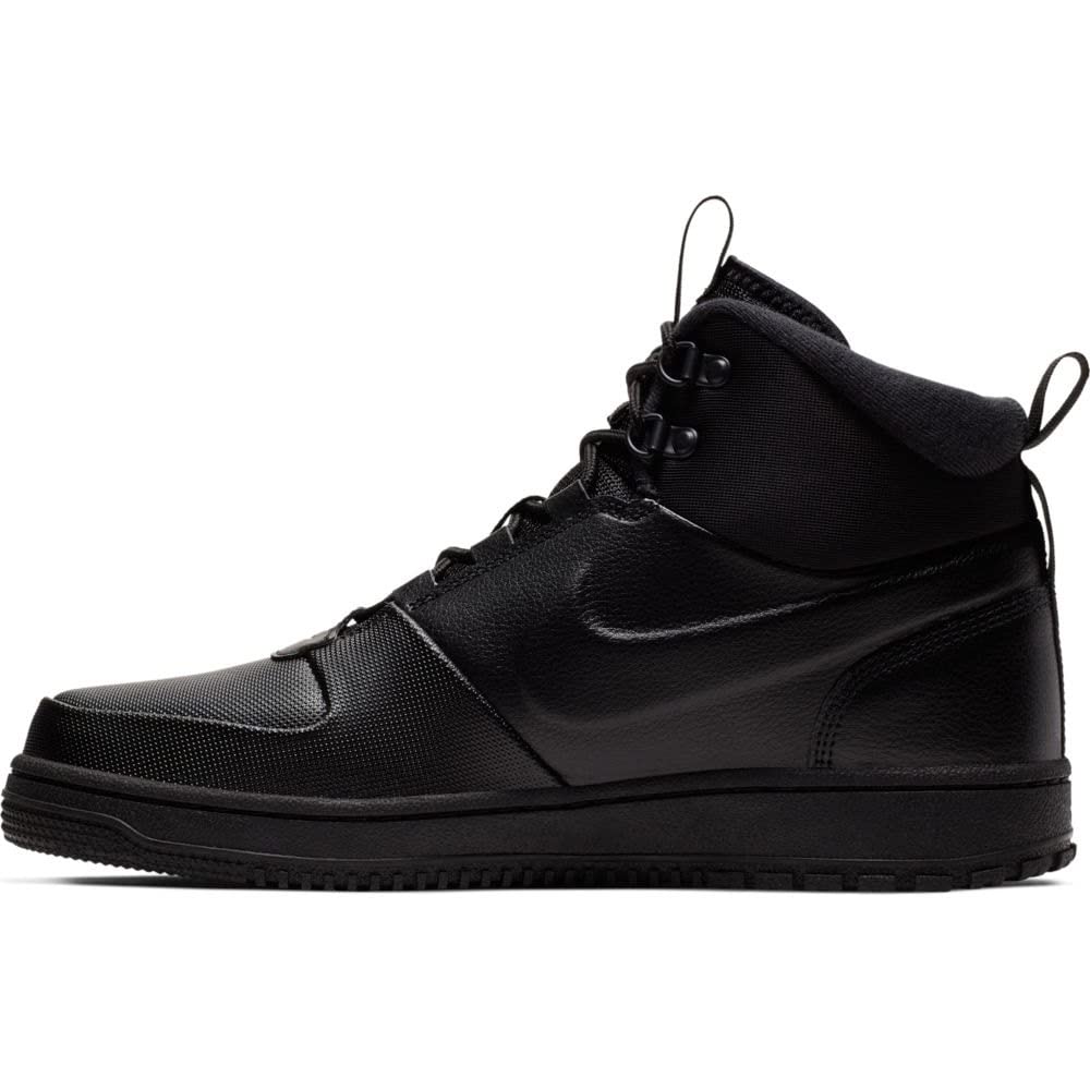 Nike Men's Basketball Shoe, Black Black Metallic Pewter, 10.5