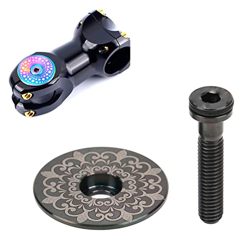 Shanrya Headset Top Antirust Ultralight Totem Black Bike Headset Top Strong Compression Resistance for Road Bike