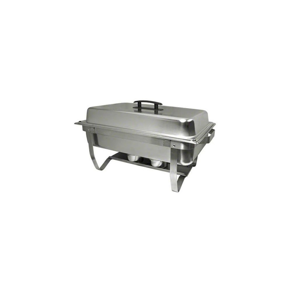 Update International ESFC-21 Easy Store Mirror Polish Chafer with Folding Stand, Rectangular, 8-Quart