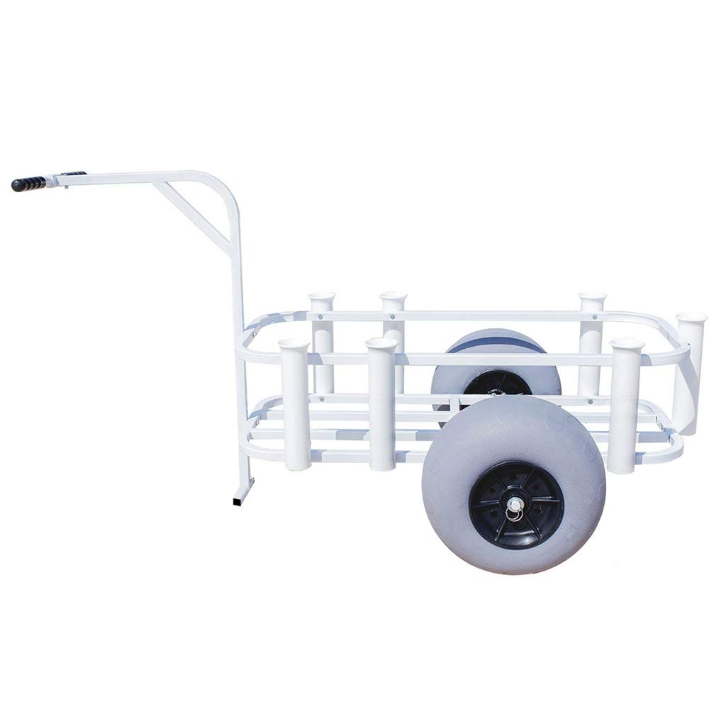 Sea Striker Balloon Tire Surf and Beach Cart - Outdoor Fishing Rolling Wheel Wagon