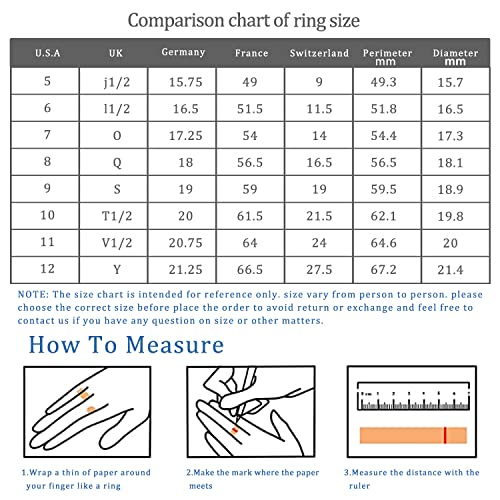 Velamnia Statement Ring for Women Adjustable White Cubic Zirconia Engagement Wedding Band Rings Eternity Ring #6-10# (White)