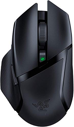 Razer Basilisk X Hyperspeed Razer 5G Advanced 16K DPI Optical Sensor Wireless Gaming Mouse with Up to 450 Hours of Battery Life, Mechanical Mouse Switches (Black)