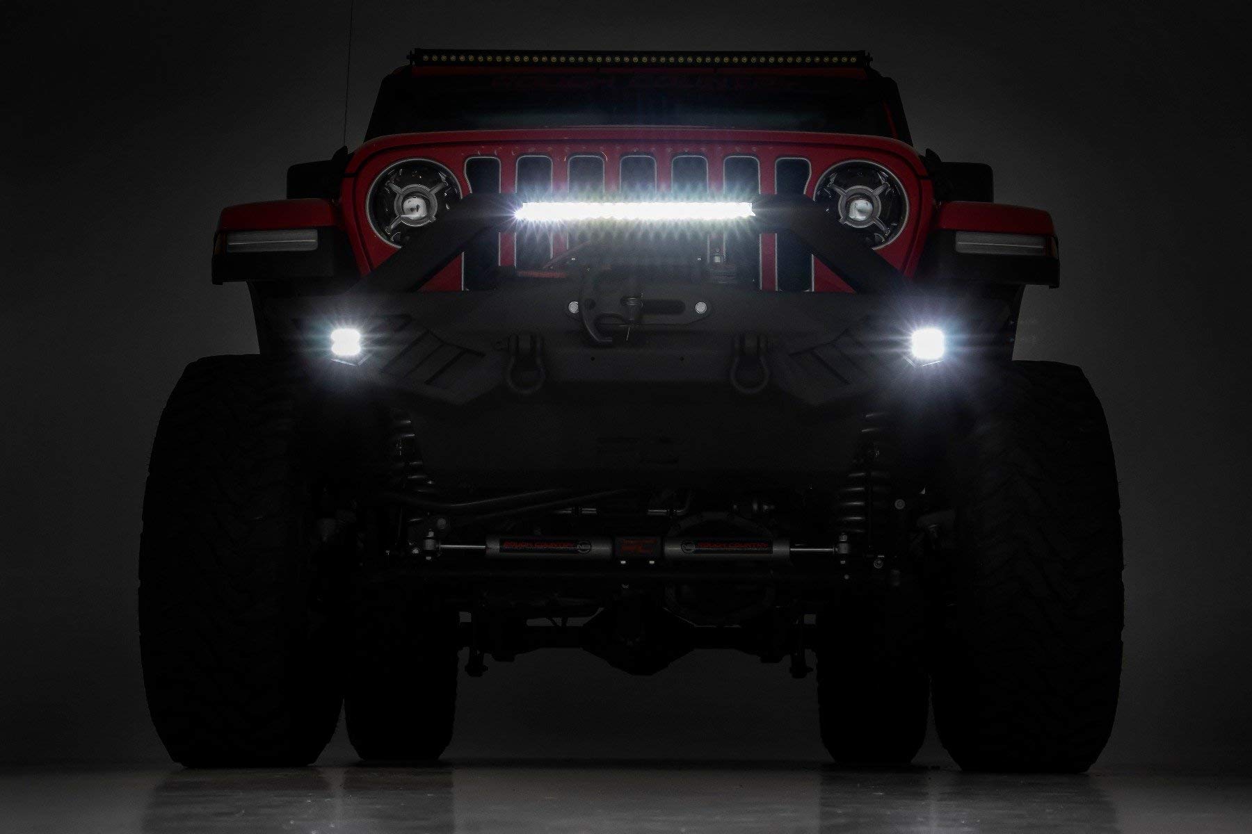 Rough Country Full Width Off-Road Front Bumper for 07-24 Jeep JK,JL,JT - 10645A