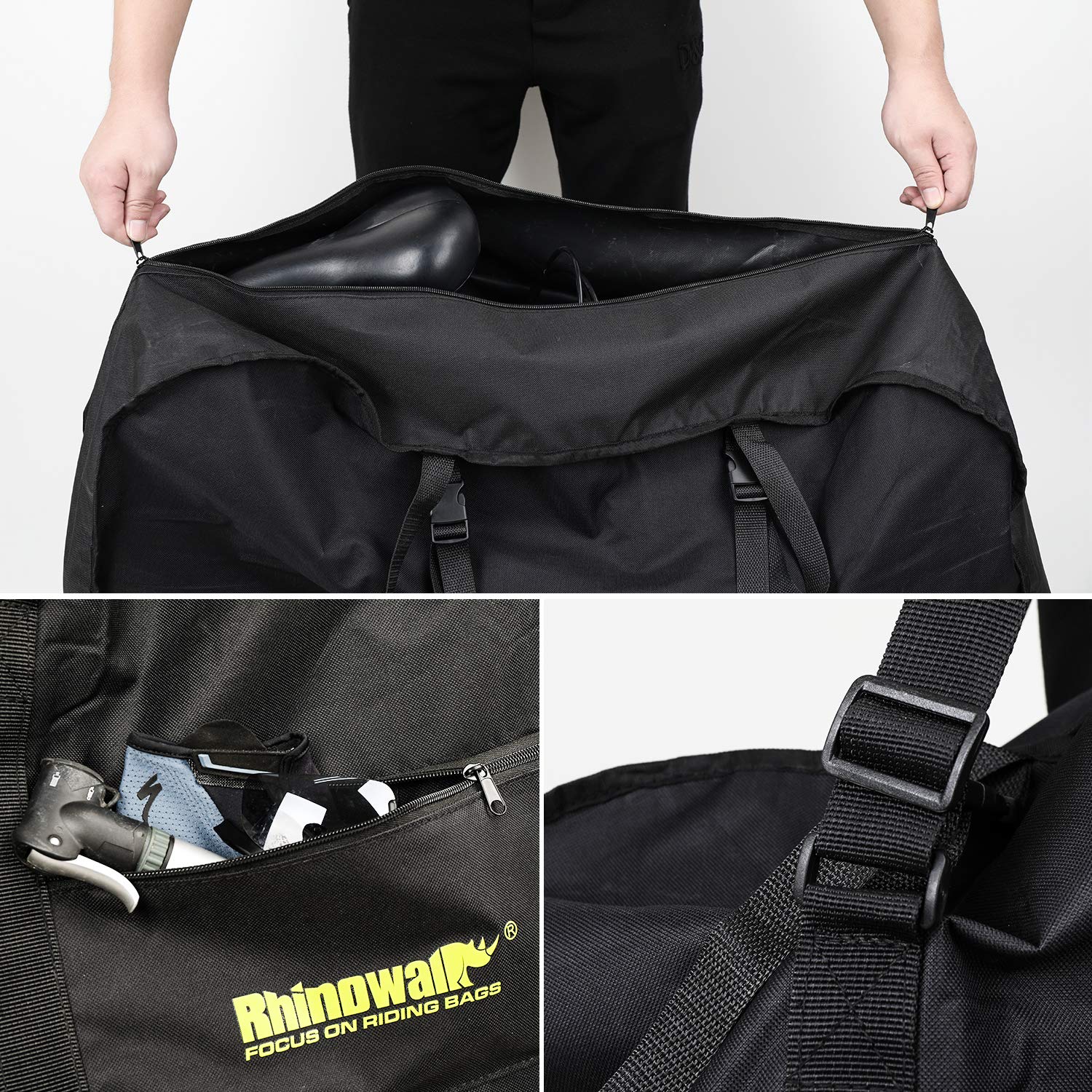 Rhinowalk Folding Bicycle Carry Bag Portable Bike Luggage 14-20 inch for Travel Transport Storage
