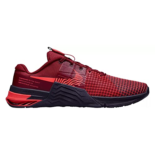 Nike Men's Metcon 8 Training Shoe (Team Red/Cave Purple/Blackened, us_Footwear_Size_System, Adult, Men, Numeric, Medium, Numeric_8_Point_5)