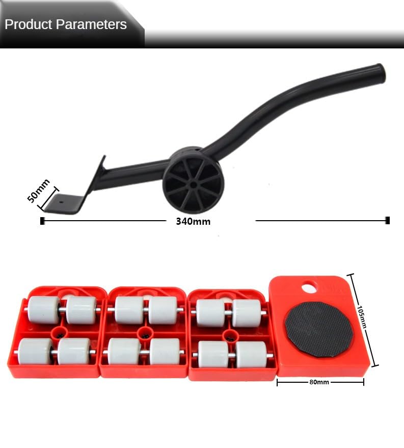 Moving Gods Furniture Heavy Duty Mover Move Bed Moving Sofa Tool Household Furniture Moving Lifting Tool (Black)