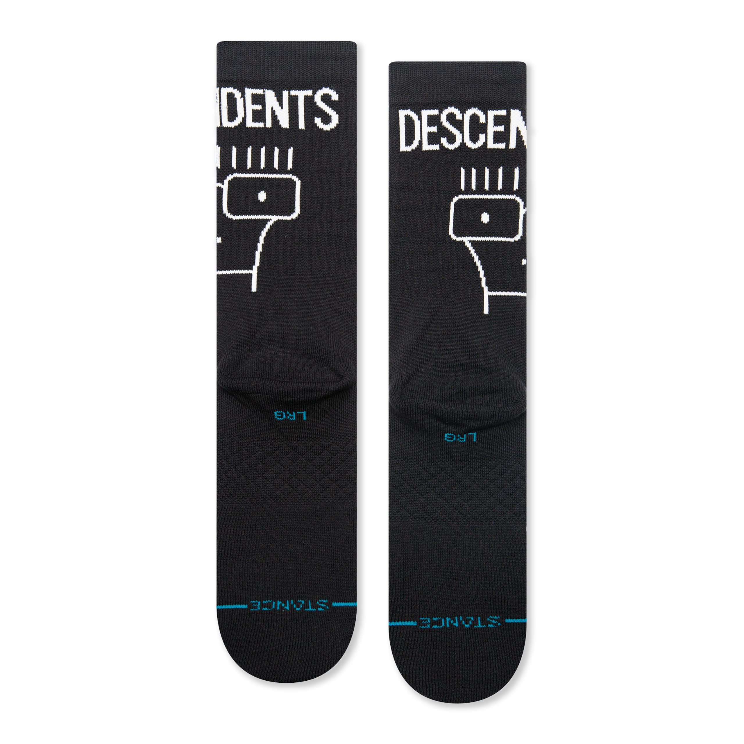 Stance Descendents Crew Washed Black LG (US Men's Shoe 9-13, Women's Shoe 11-14)