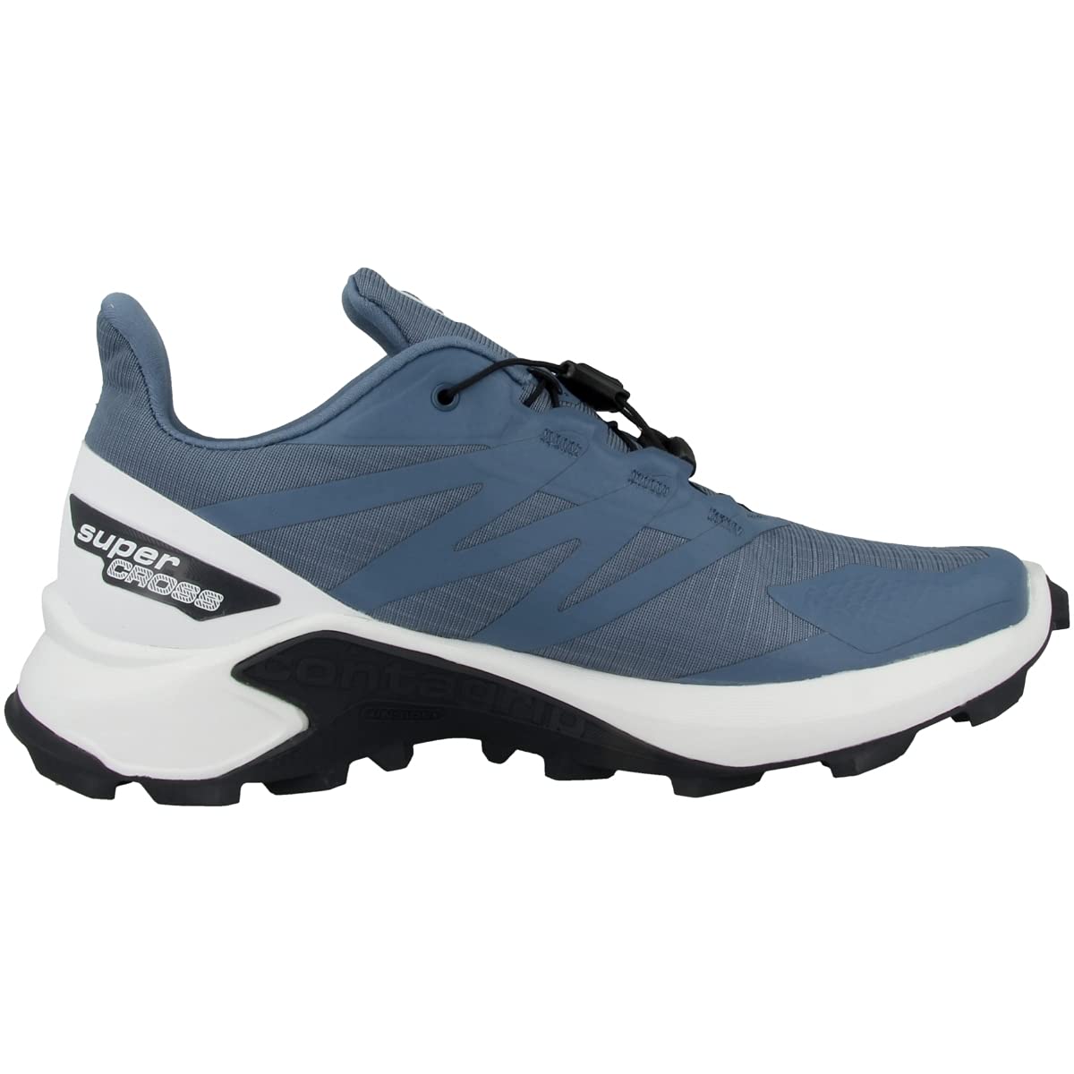 SALOMON Women's Supercross Blast W Low Rise Hiking Boots, Copen Blue White Ebony, 4.5 UK