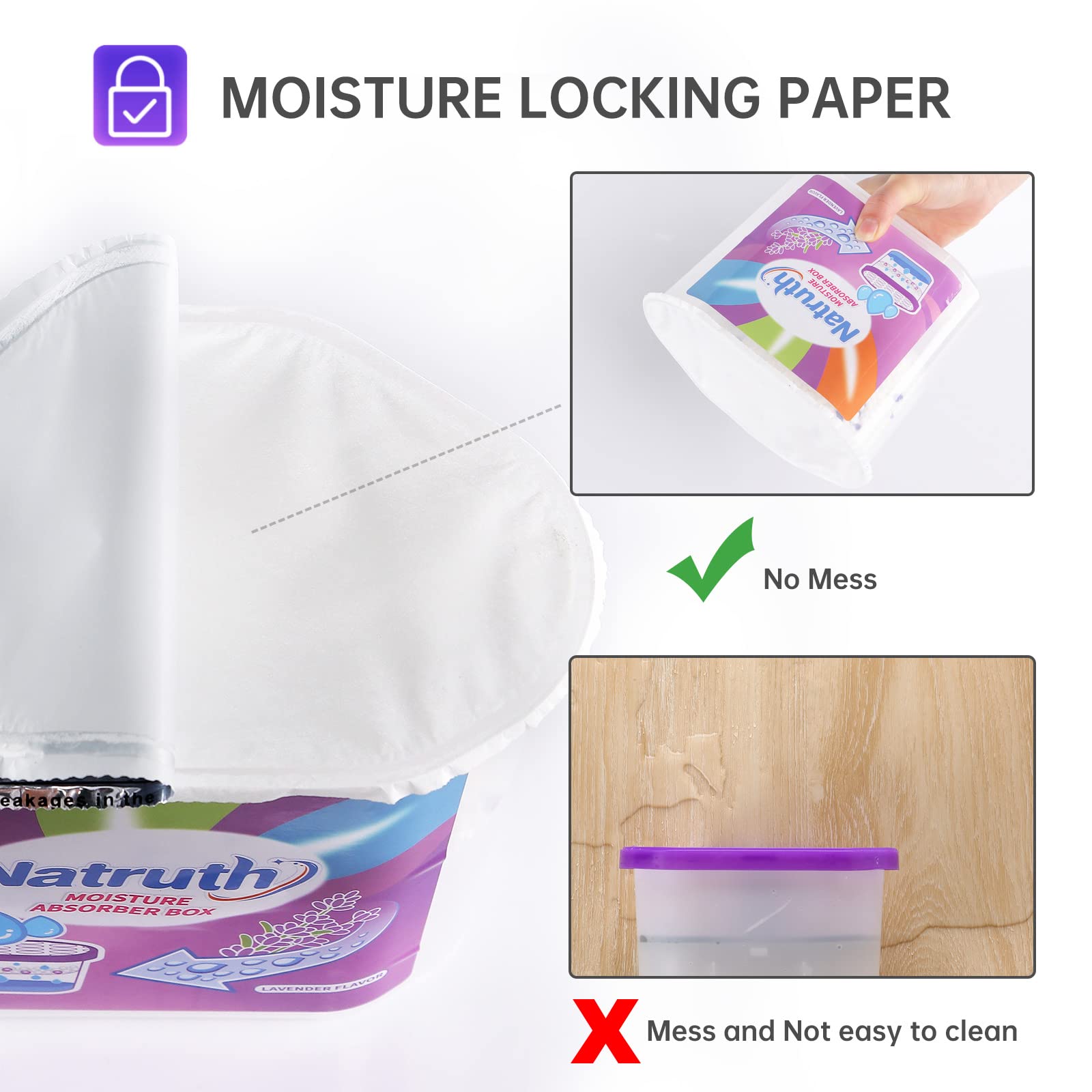 NATRUTH Activated Charcoal ,Moisture Absorber boxes 500mL (3 Packs), Closet Dehumidifier, Eradicate Odor,Moisture Absorber, Dehumidifier for Closet ,Bathrooms, Kitchen & Study, Boats,RVs and More (3)