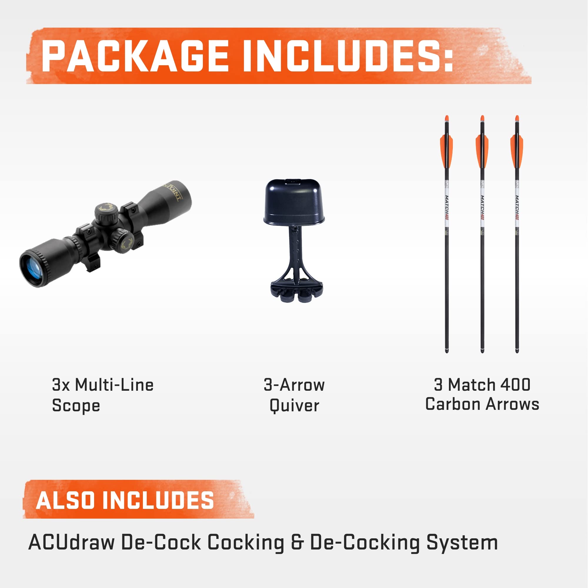 Wicked Ridge Raider 400 De-Cock, ACUdraw De-Cock, Multi-Line Scope