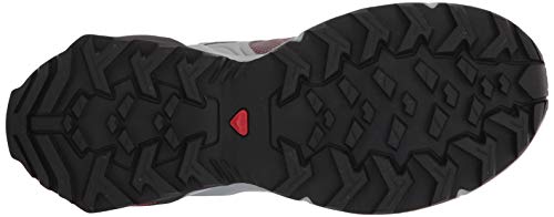 Salomon X Raise MID Gore-TEX Hiking Boots for Women, Flint/Phantom/Quarry, 10.5