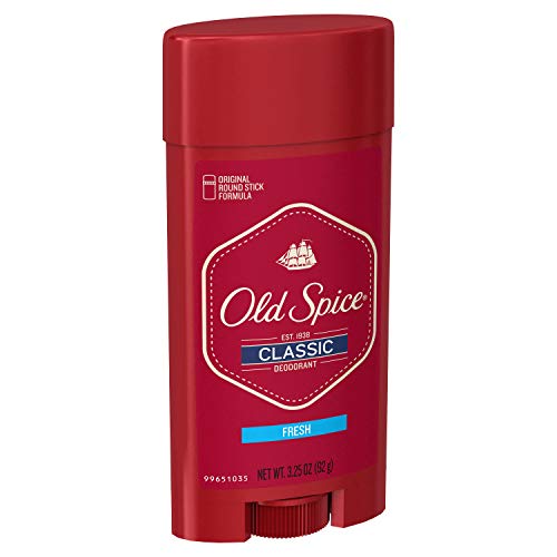 Old Spice Aluminum Free Deodorant for Men Classic Fresh Stick, 3.25 Oz (Pack of 6)