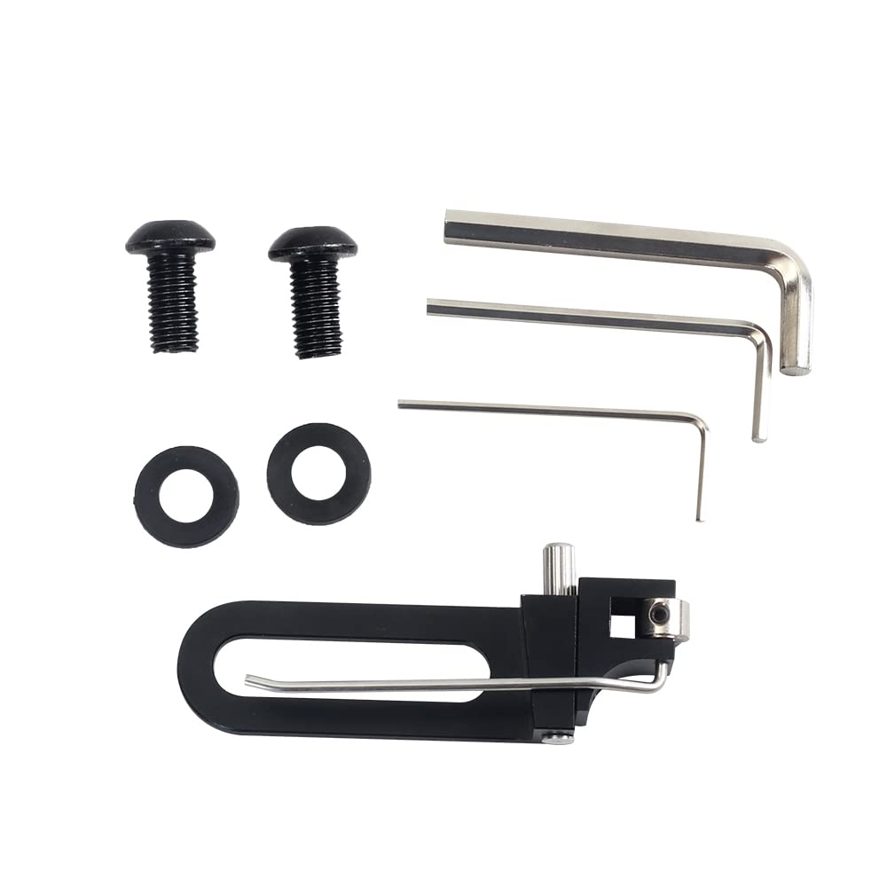SOPOGER Archery Recurve Bow Magnetic Arrow Rest Screw on Micro Arrow Rest Right Hand for Hunting Target Shooting Outdoor Accessories (Black)
