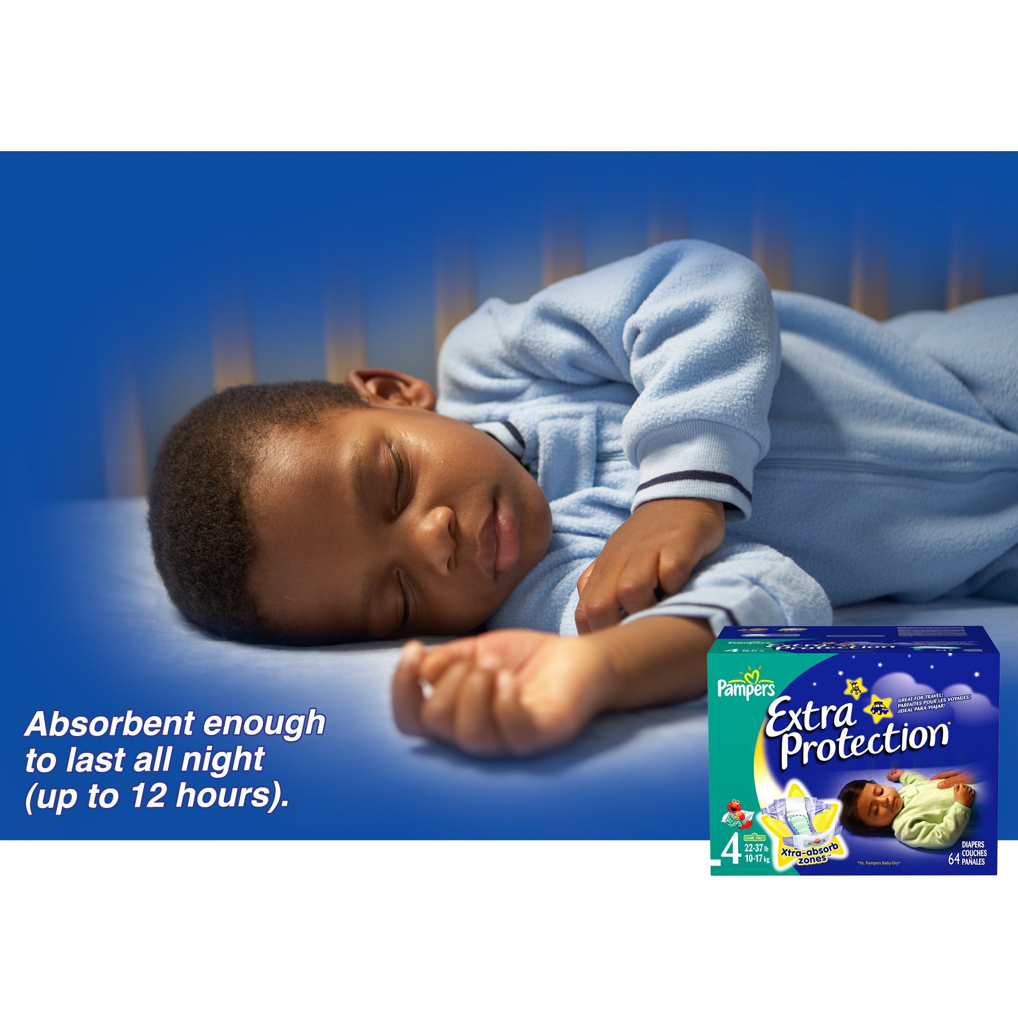 Pampers Extra Protection Diapers Size 6 Super Pack 58 Count