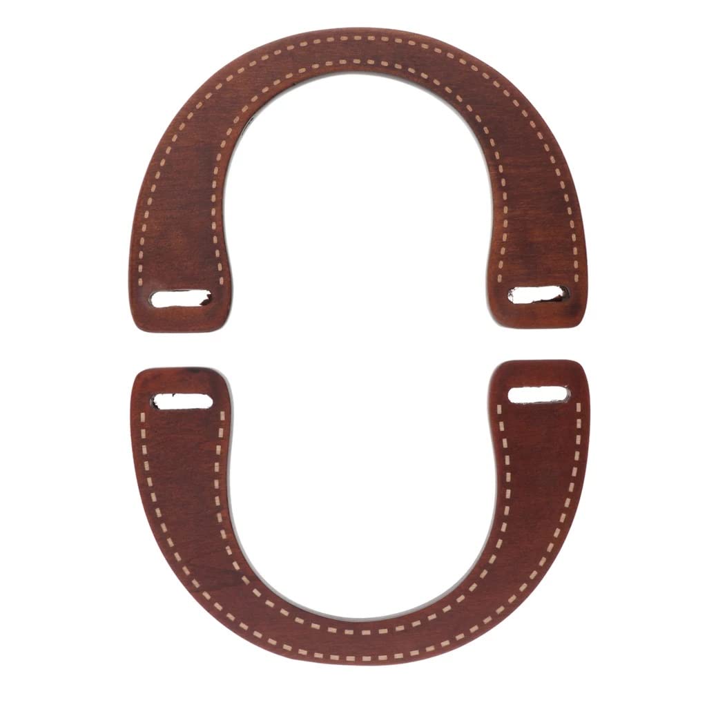 ZLXDP Wooden Bag Handle Purse Frame Strap Handbag Craft Repair Accessories