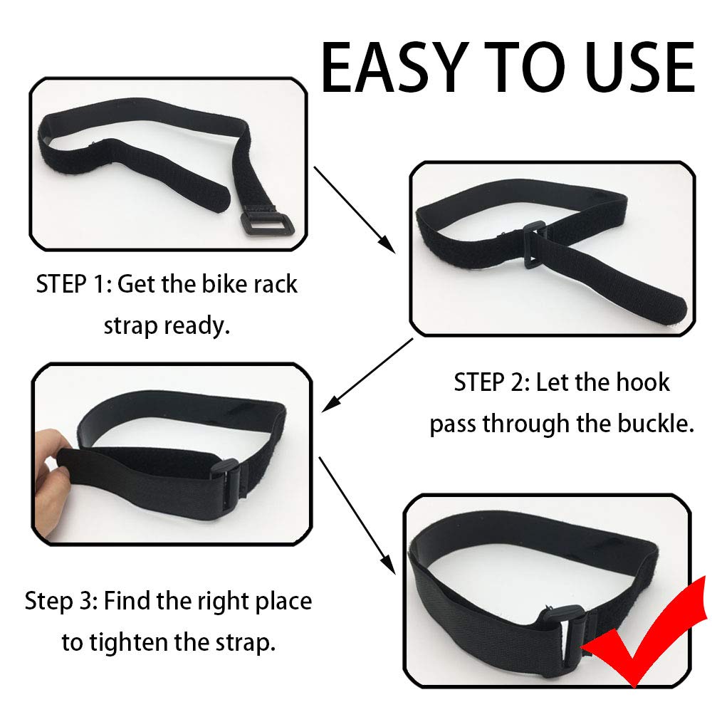 Oaklaw Bike Rack Strap Bike Wheel Stabilizer