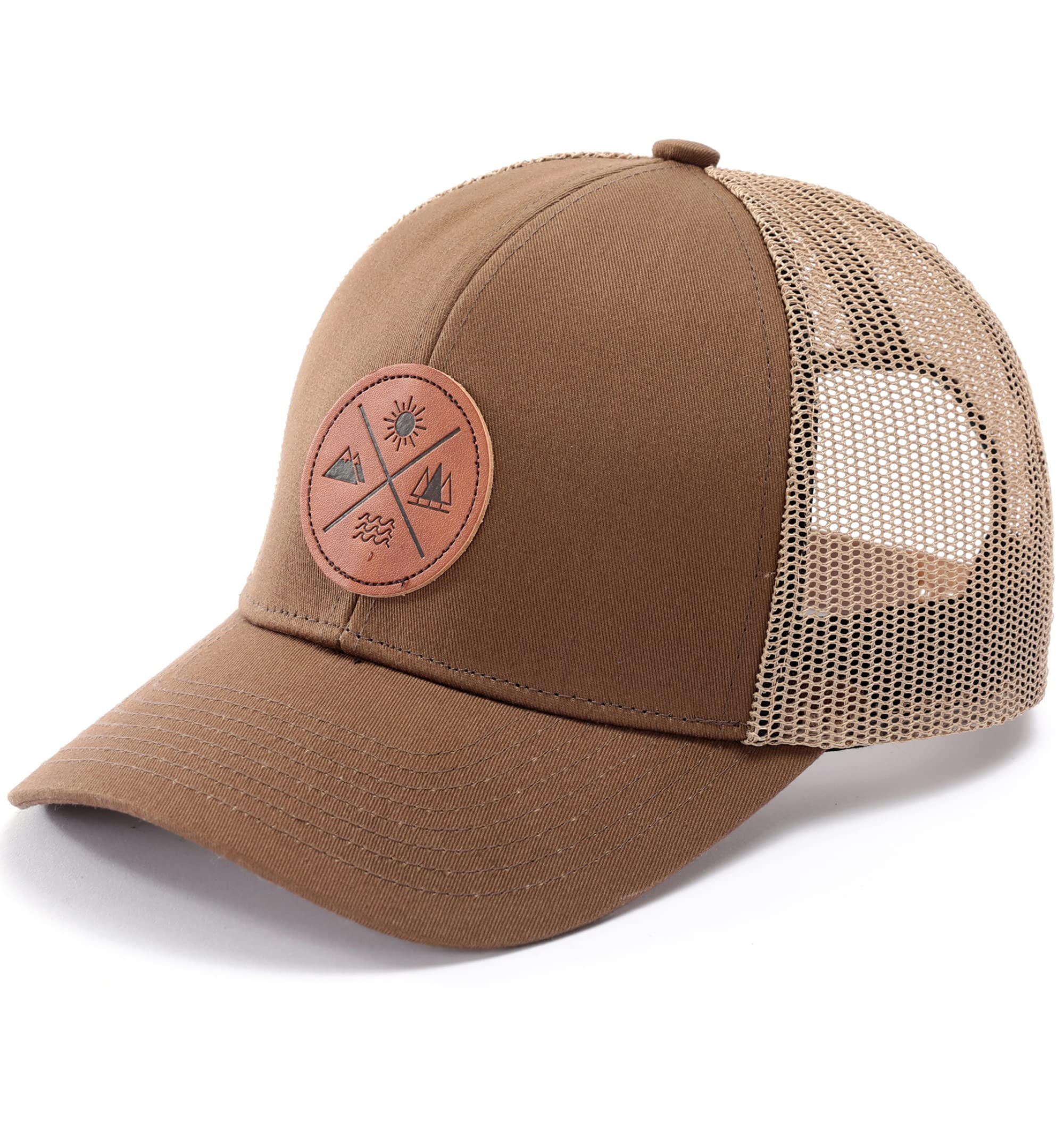 Tough Headwear Hats for Men - Trucker Hat Men - Mesh Hats for Men - Snap Back Hats for Men - Trucker Caps Embroidered & Badge