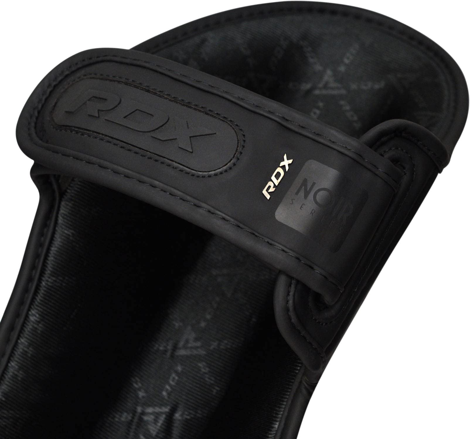 RDX Shin Guard for Muay Thai, Kickboxing, MMA Training, Maya Hide Leather Instep Leg Foam Pads for Martial Arts, Sparring, Gear for BJJ and Boxing