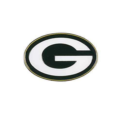 NFL Green Bay Packers Unisex GREEN BAY PACKERS GRANDE LOGO PIN 2 INCH, Green, One Size