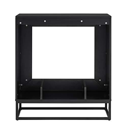 SEI Furniture Frescan Color Changing Electric Fireplace, Black