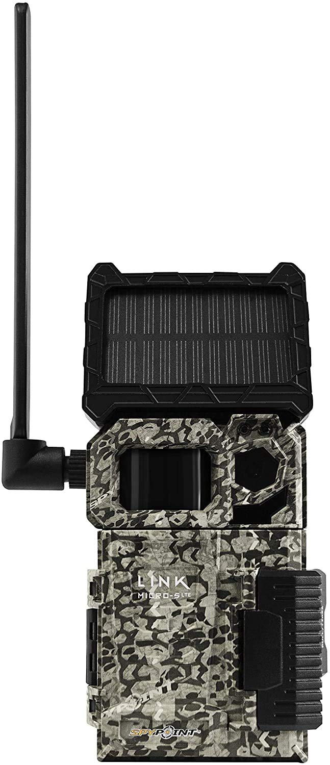 SPYPOINT Link-Micro-S-LTE Solar Cellular Trail Camera with LIT-10 Battery and Security Steel Case (Link-Micro-S-LTE (AT&T & USA Nationwide))