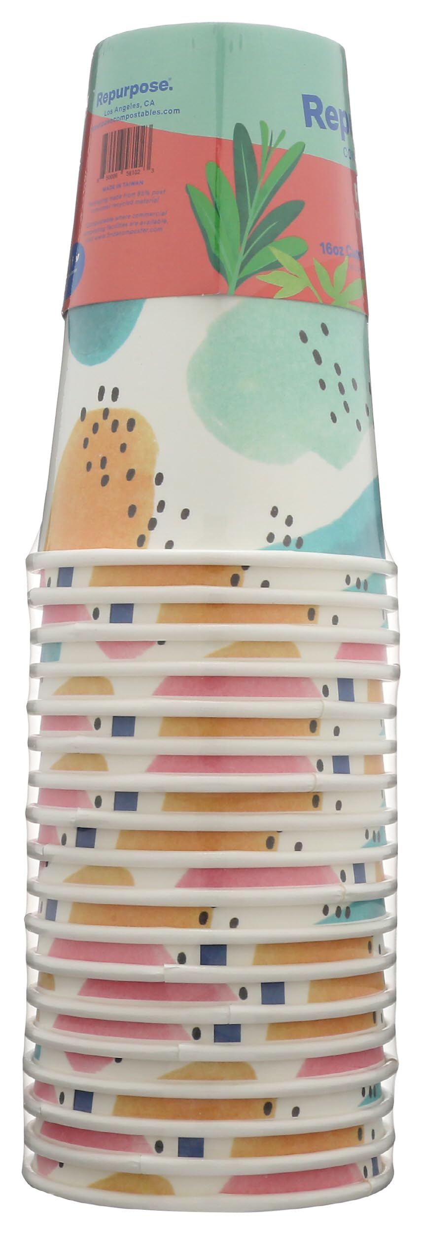 Repurpose, Eco-Tall Hot Cups 16 Ounce, 18 Count