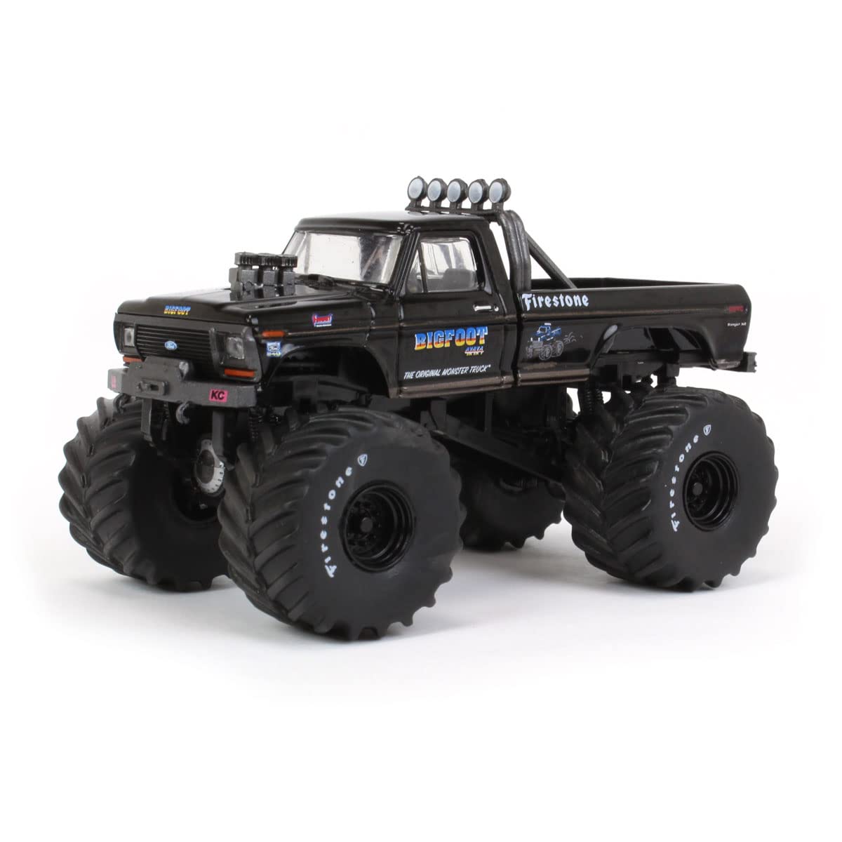 Truck 1/64 1974 Ford F-250 Monster Bigfoot 1 Black Bandit Series 27 28110-E