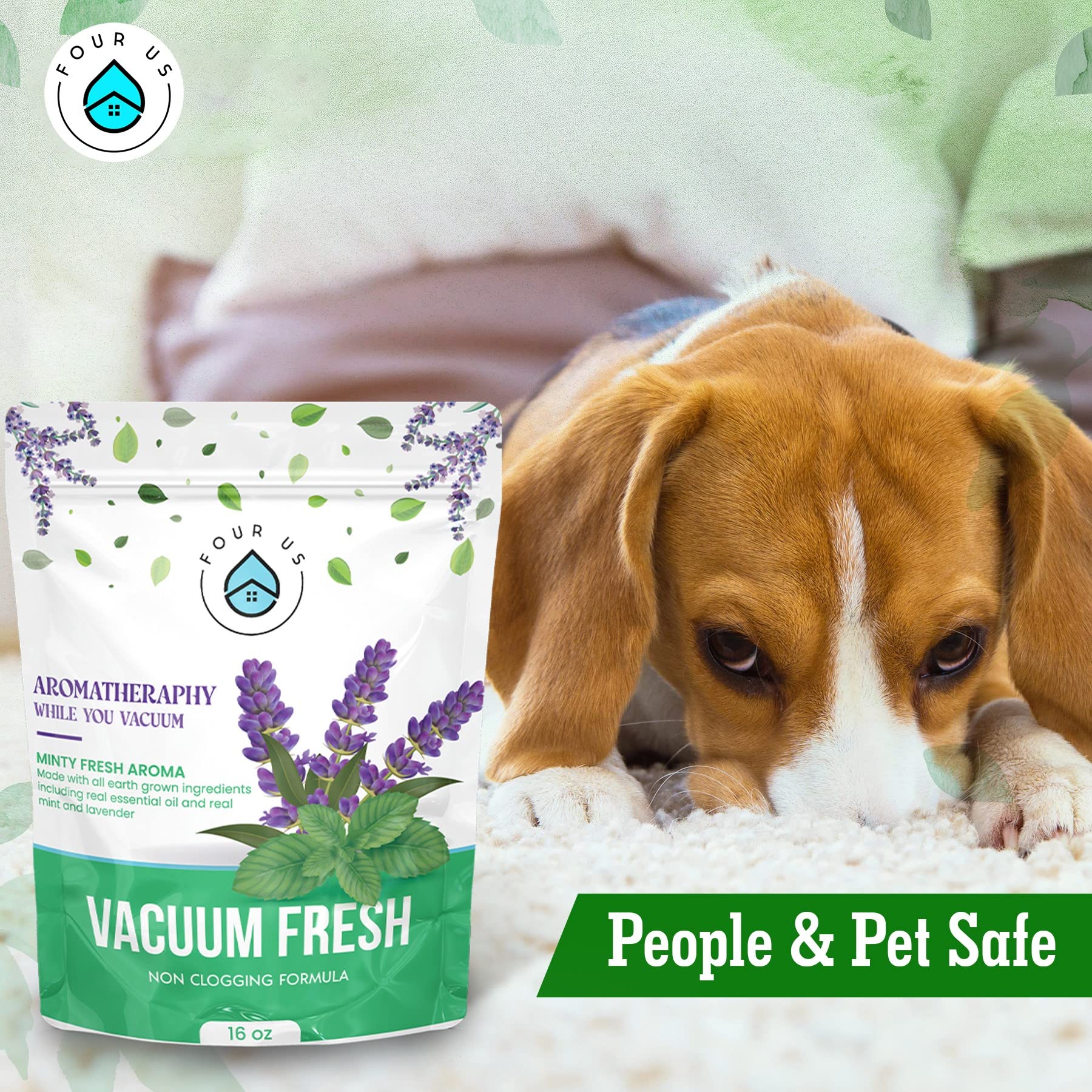 Vacuum Fresh Air Deodorizer Pet Odor Eliminator Safe Natural Aromatherapy Non Clogging Smell Remover Fourus