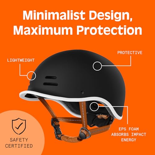 Retrospec unisex adult Bike Helmet, Matte Black, Small 54-57cm US