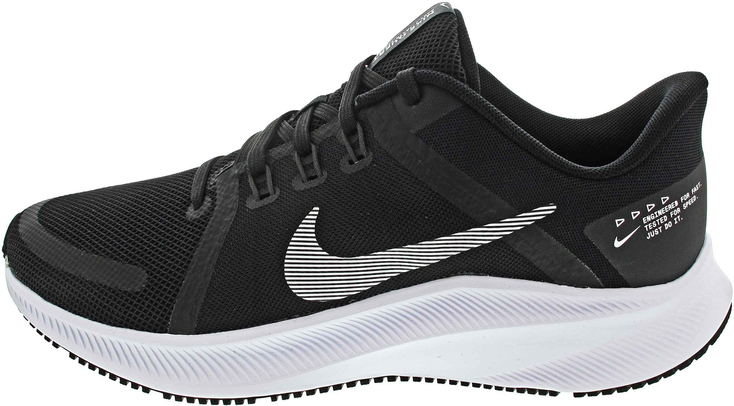 Nike mens Road Running Shoe, Black White Grey 006, 10