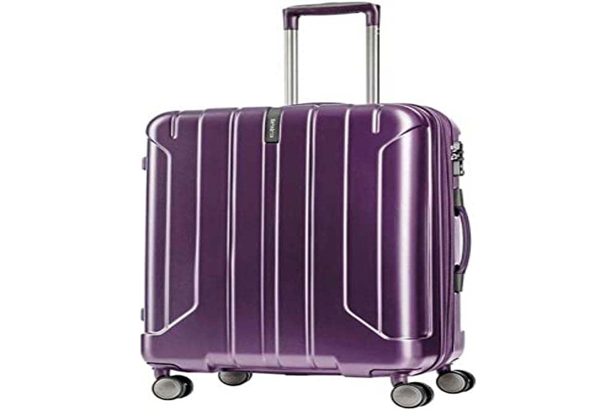 Samsonite Near Spinner 78/29 exp Ladies Large Purple Polypropylene Luggage Bag TSA Approved AY8093003