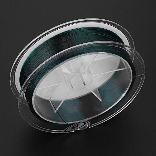 Tgoon Nylon Fishing Line, Stretch Wear-Resistant Flexible Fish Line Stable Competitive Fishing Line for Salt Water for Anglers(Green, 8.0)