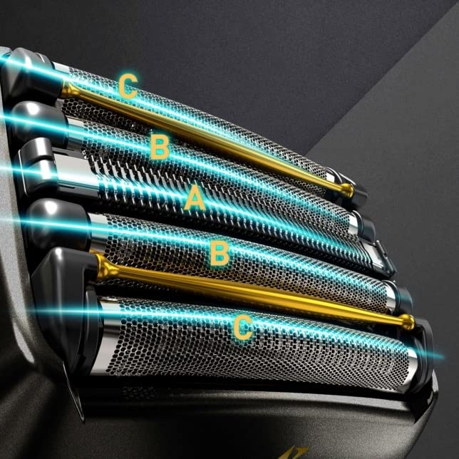 Panasonic Premium Razor ES-LV6Q with 5 Scissors Elements Wet & Dry Razor with Flexible 3D Shaving Head & Fold-Out Beard Trimmer