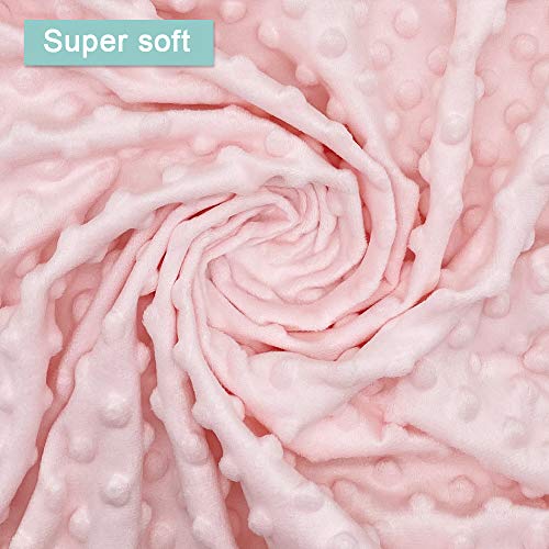 OWLOWLA Nursing Pillow Cover 2Pack Changing Pad Cover &Breastfeeding Pillow Slipcover Nursing Pillow Covers& Changing Table Covers Set for Baby Boy Girl(Blush Pink)